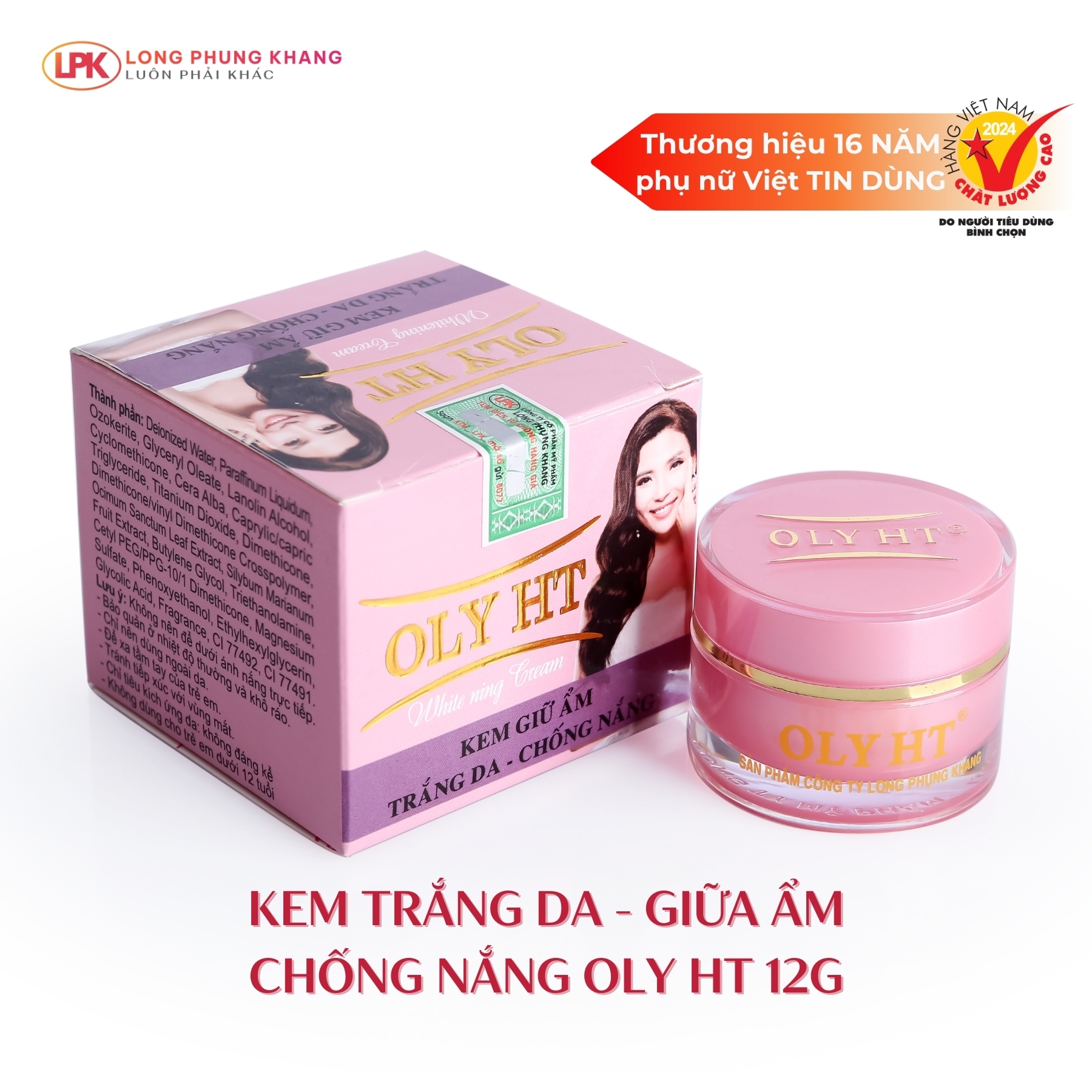 Kem Giữ Ẩm - Trắng Da - Chống Nắng OLY HT 12g